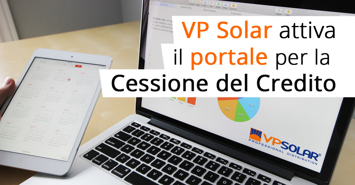 VP Solar ha attivato il Portale per la Cessione del Credito