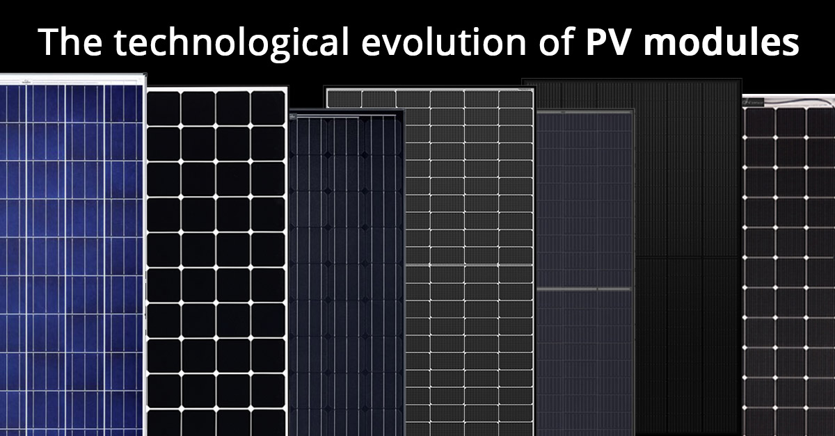The technological evolution of photovoltaic modules