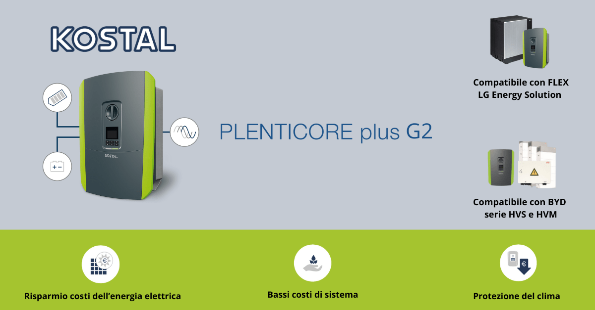Kostal Plenticore plus G2 seconda generazione