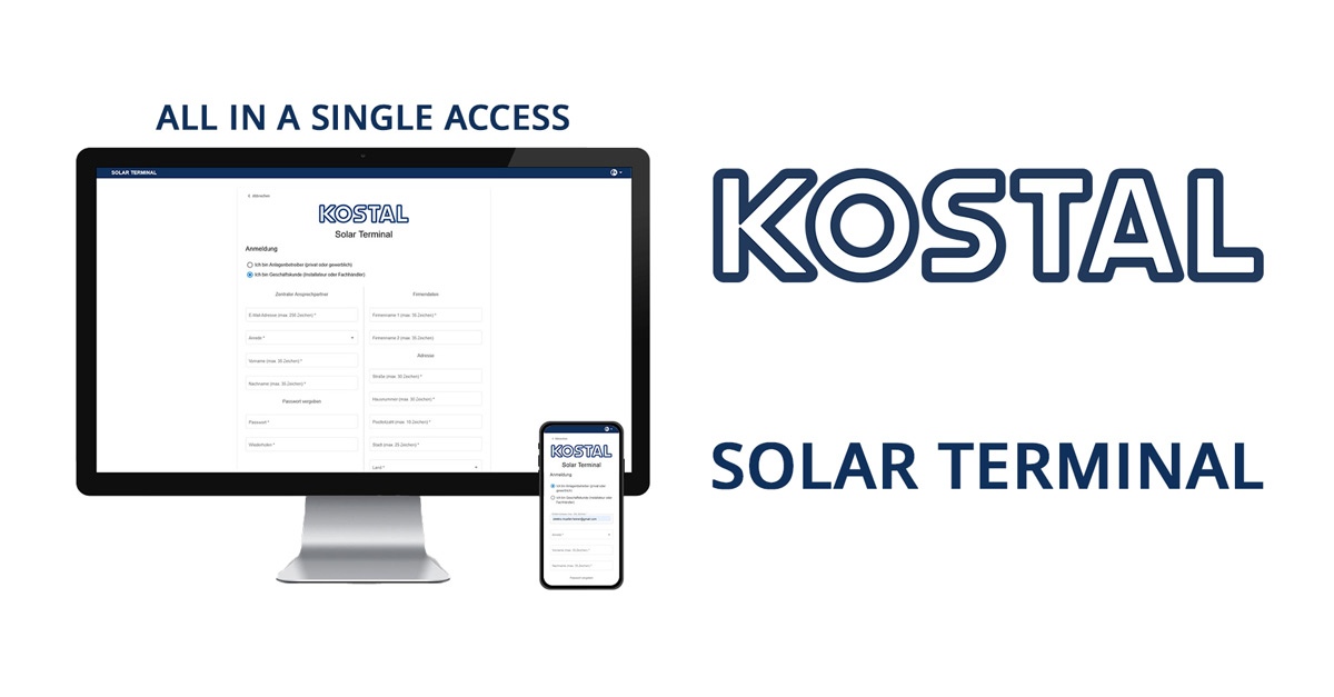 New from KOSTAL: everything in one access with Solar Terminal