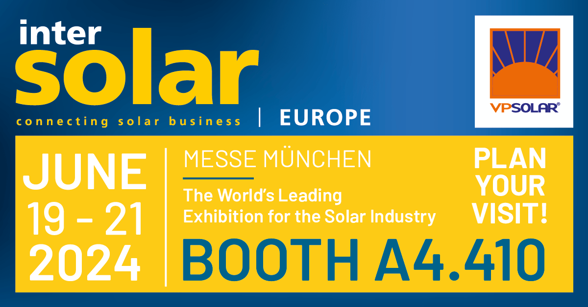 VP Solar – Let’s meet at the Intersolar 2024!