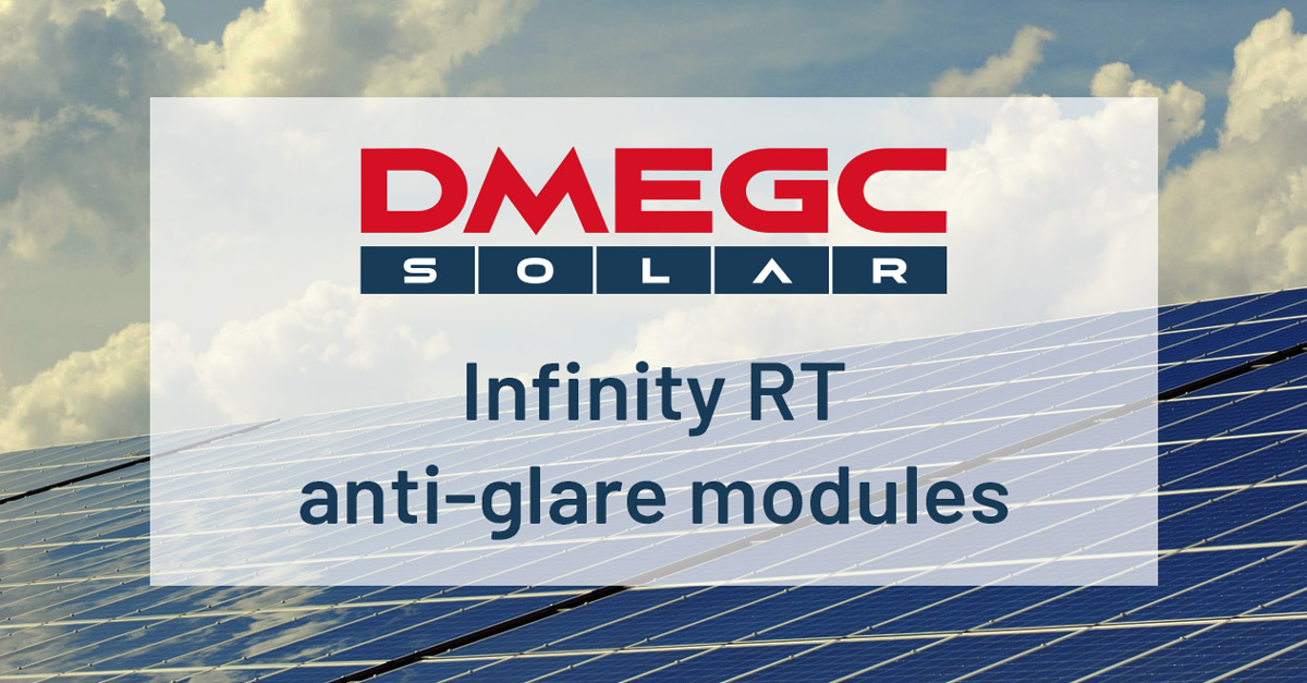 DMEGC Solar anti-glare Infinity RT modules tested at SPF Institute