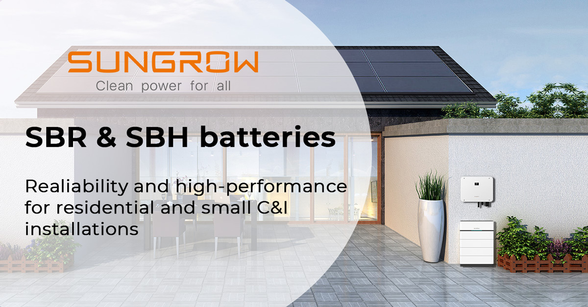Sungrow SBR and SBH batteries: reliability and high performance